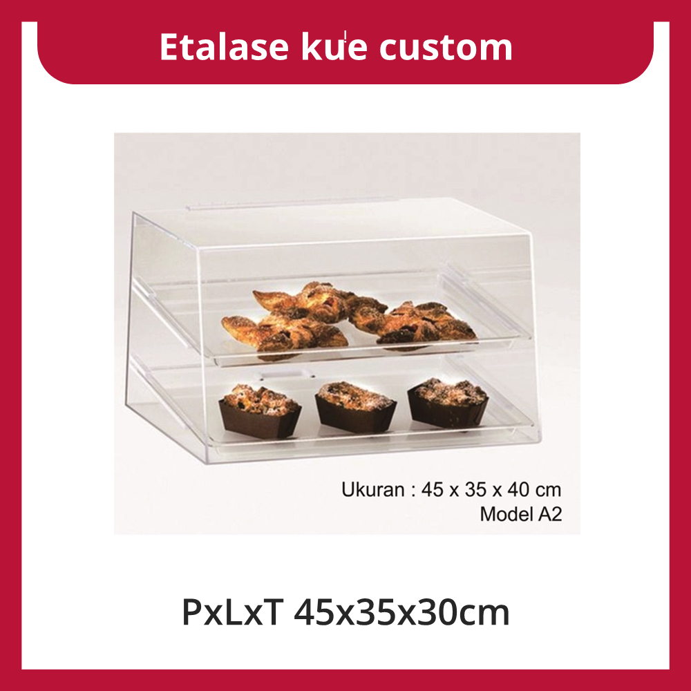 Jual Etalase Kue Custom/ Display Kue Akrilik Multifungsi | Shopee Indonesia