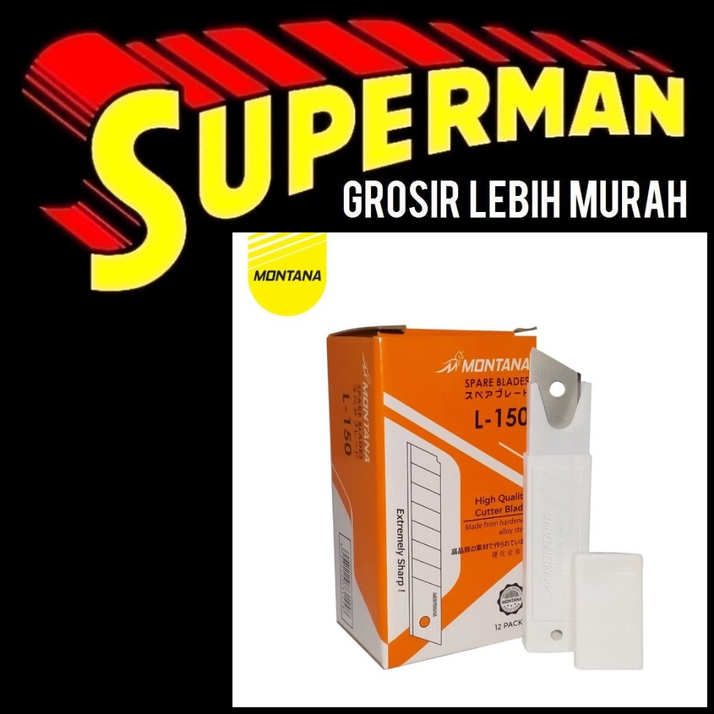 Jual (3E) ISI CUTTER BESAR 1 TUBE ISI 5 PCS cuter kater blade refill ...