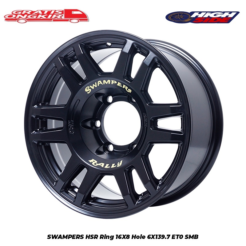 Jual Velg Racing Hsr Swampers R16 Pelek Hilux Double,Hardtop,Dmax ...