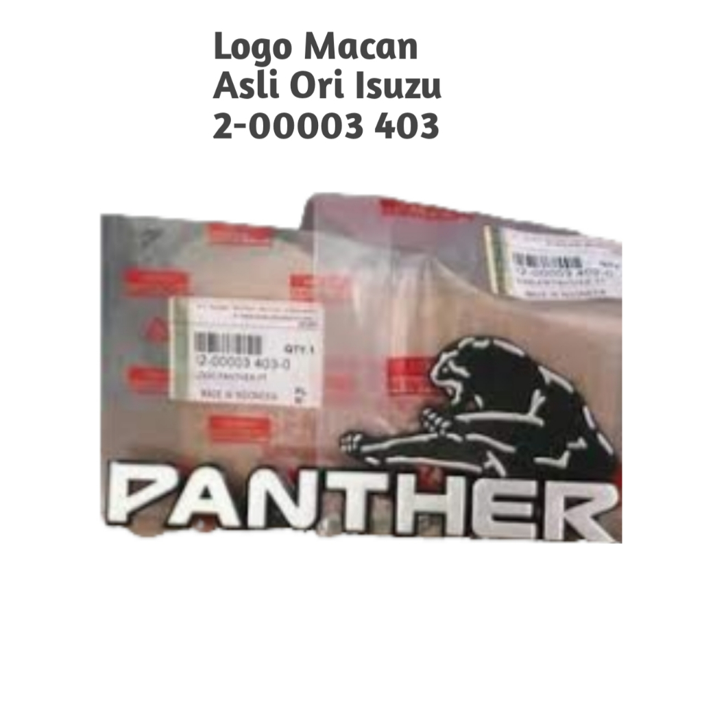Jual LOGO MACAN 2-00003 403 ISUZU PANTHER | Shopee Indonesia