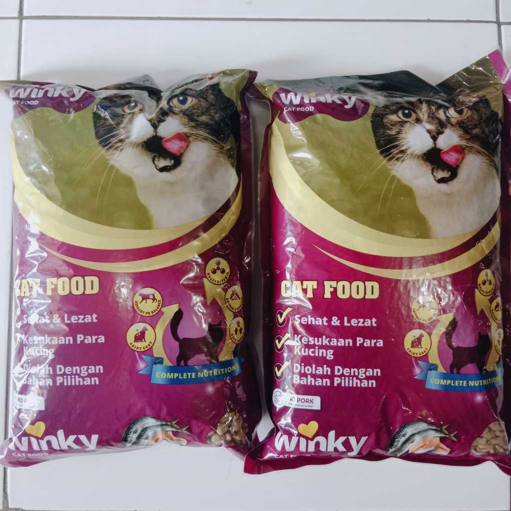 Jual Winky cat food 1kg frashpack / pakan kucing | Shopee Indonesia