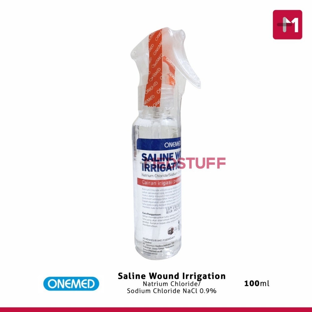 Jual Saline Wound Irrigation Onemed 100ml Spray Cairan Cuci Luka Pembersih Luka Rawat Luka ...