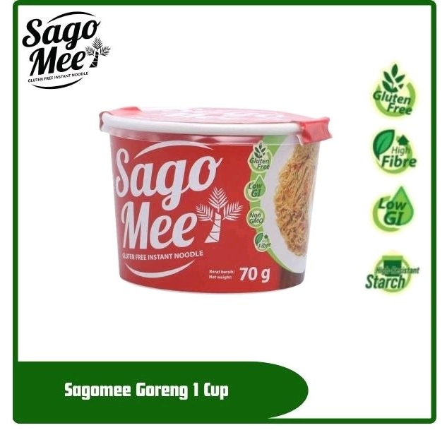 Jual SAGO MEE CUP MIE GORENG MIE INSTAN SAGOMEE ENAK SEHAT GLUTEN FREE ...