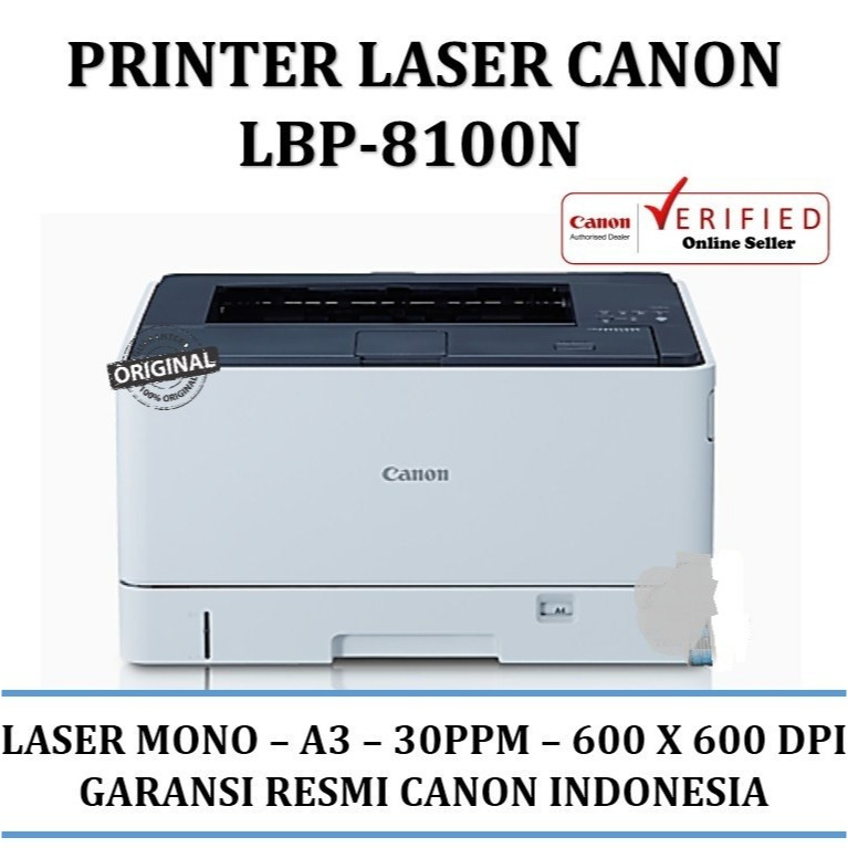Jual Printer CANON A3 Laser Mono - LBP8100n - LBP-8100N - Original - Resmi | Shopee Indonesia