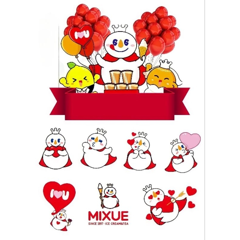 Jual TOPPER MIXUE MURAH EKONOMIS │TOPPER TUSUK MURAH FREE REQUEST NAMA ...