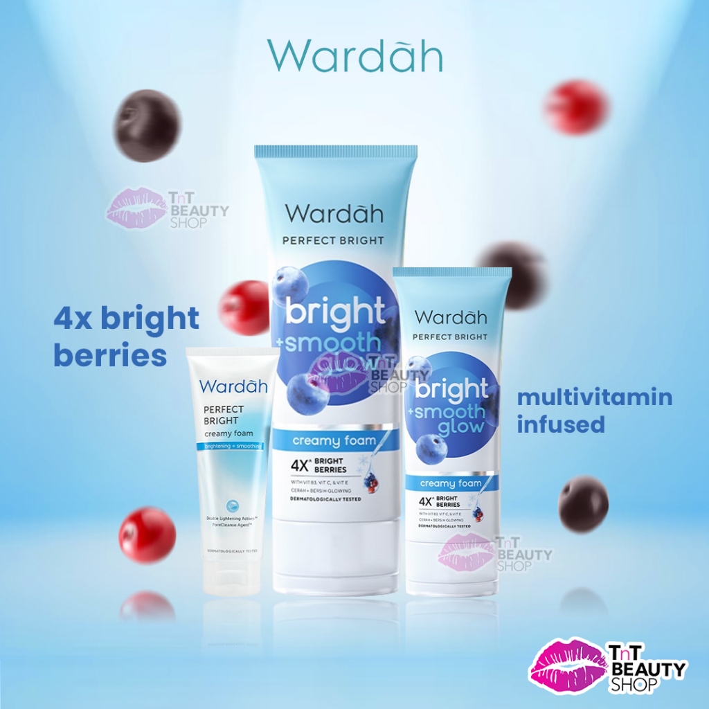 Jual Wardah Perfect Bright Creamy Foam Brightening + Smoothing Glow ...