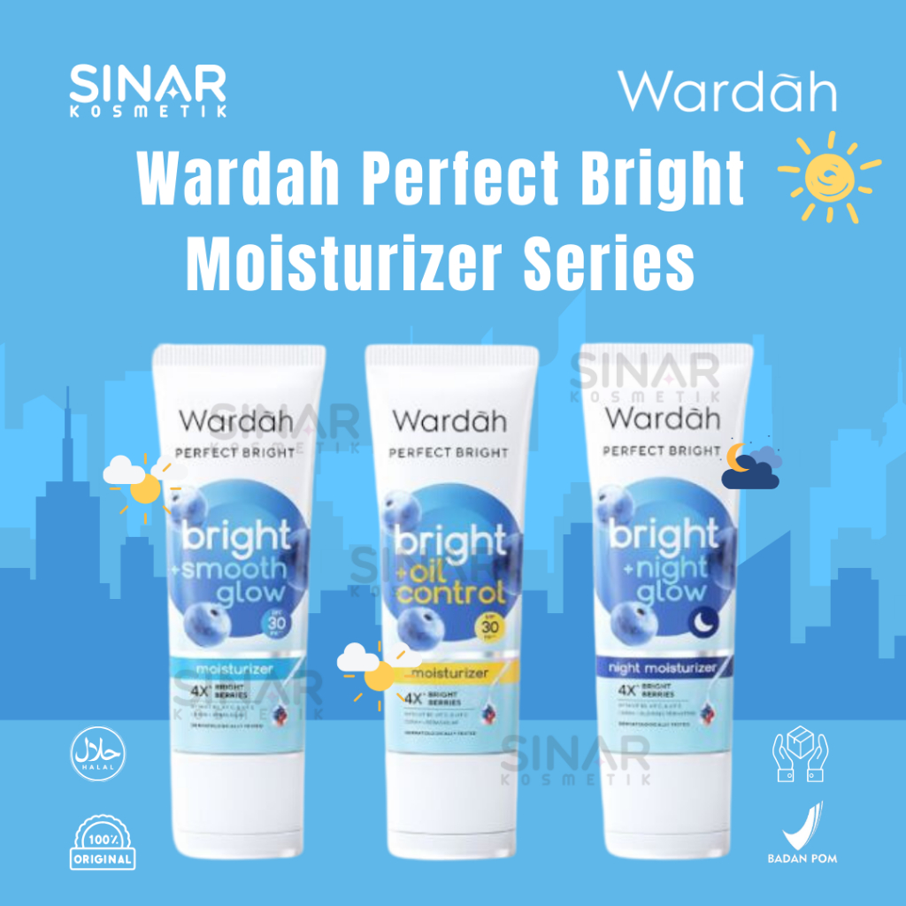 Jual Wardah Perfect Bright Moisturizer Series - Bright + Oil Control / Smooth & Glow SPF 30 PA ...