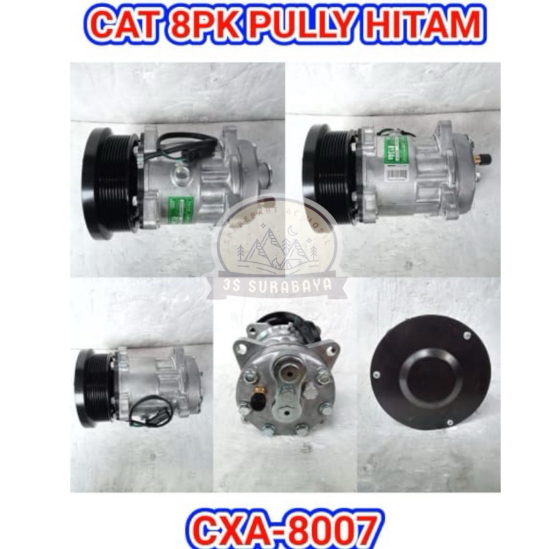 Jual Kompresor Caterpillar Cat 8Pk Pully Hitam Ac Alat Berat (Baru/New ...