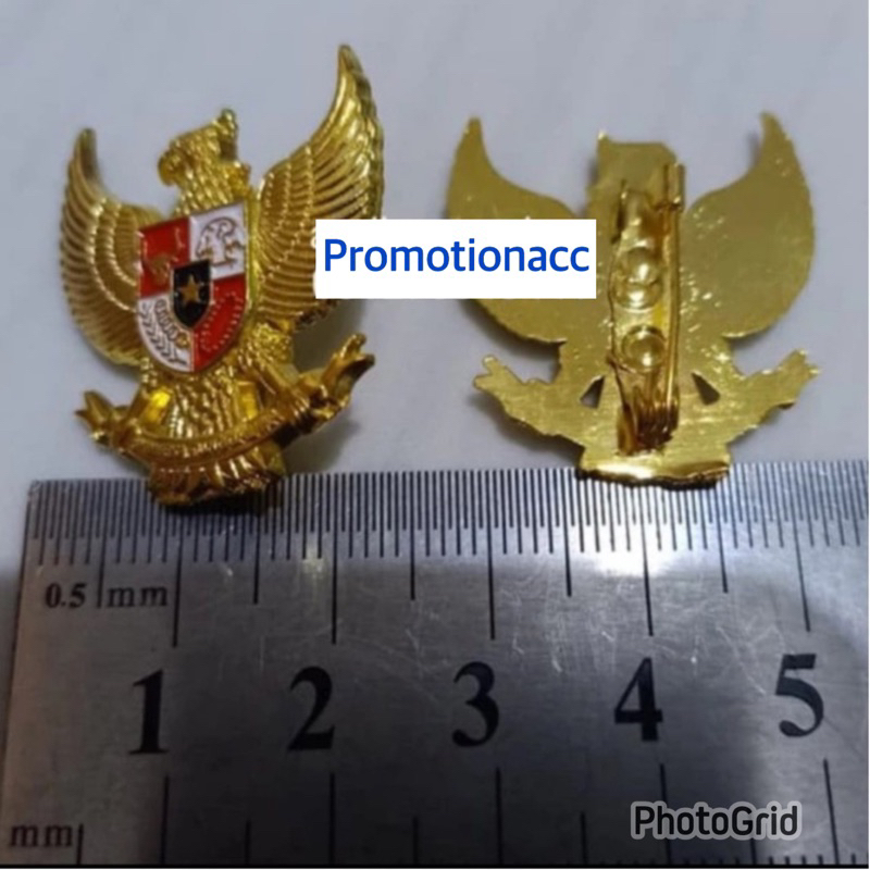 Jual Pin Burung Garuda 2,6cm Logam Kuningan Tebal Pin Garuda Pancasila ...