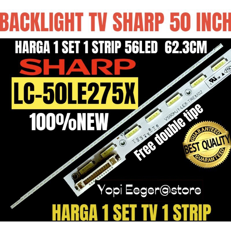 Jual BACKLIGHT TV LCD LED SHARP 50 INCH LC-50LE275X BACKLIGHT TV SHARP 50 INCH | Shopee Indonesia