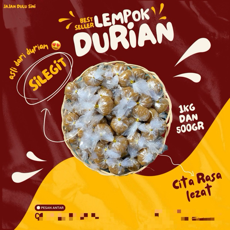 Jual DODOL DURIAN KEMASAN PERMEN 1kg | Shopee Indonesia