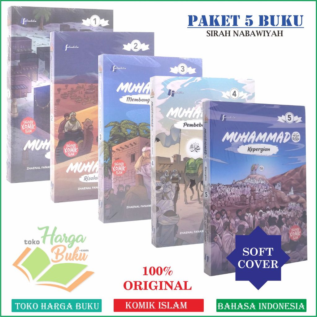 Jual Paket 5 Buku Komik Muhammad Jilid 1 2 3 4 5 LENGKAP Buku Anak ...