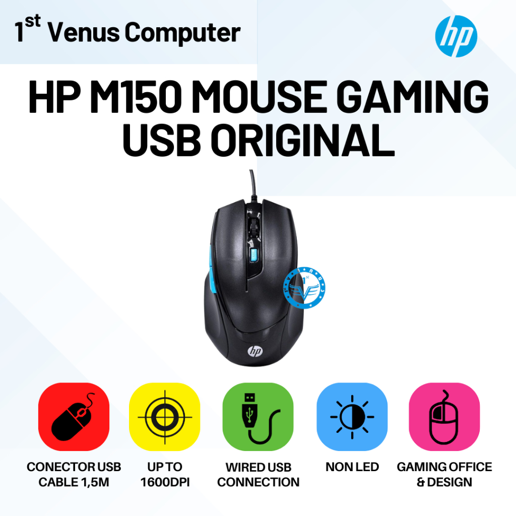 Jual HP M150 Mouse Gaming USB Original /MOU09-HP | Shopee Indonesia