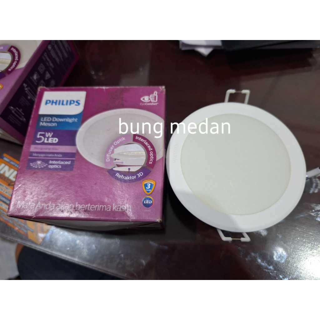 Jual Lampu Led PHILIPS MESON 5w 5 Watt Tanam PANEL DOWNLIGHT BULAT ...