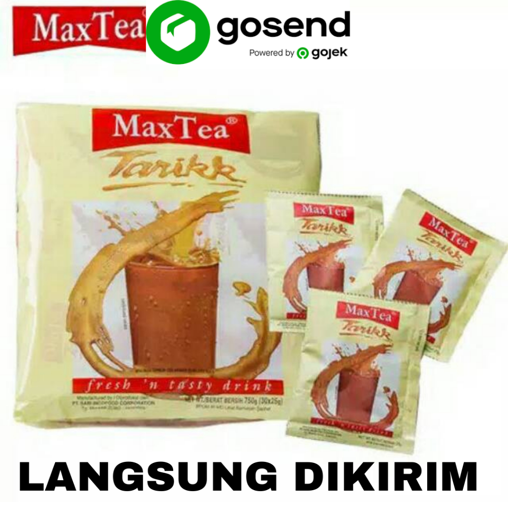 Jual MAX TEA TEH TARIK SEDUH ENAK 1 SACHET / 1 RENCENG ISI 10 | Shopee ...