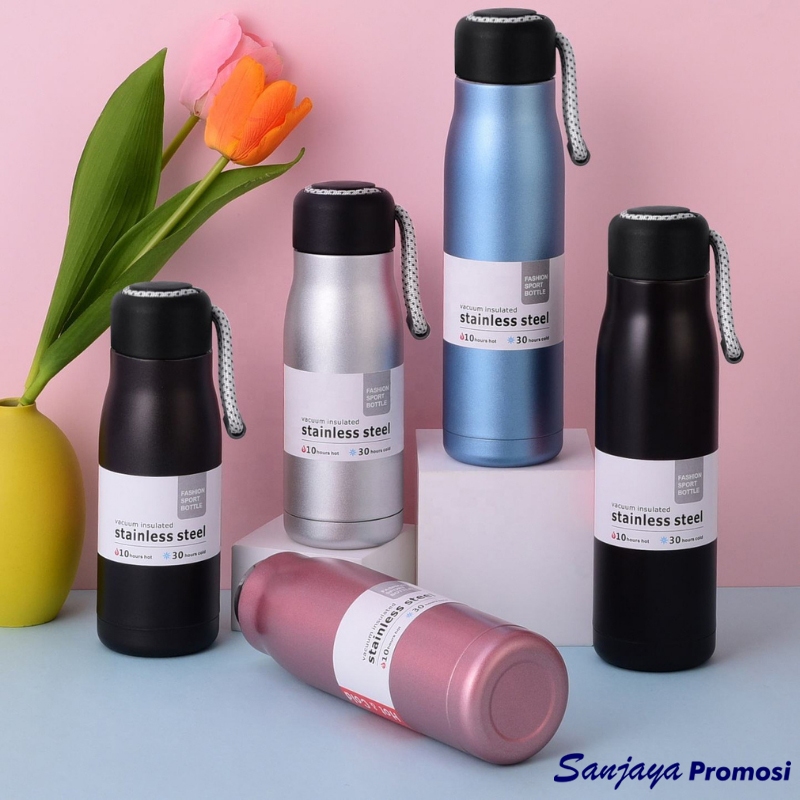 Jual Tumbler Sporty Rope Handle Stainless Doff Vacum Insulated Botol ...