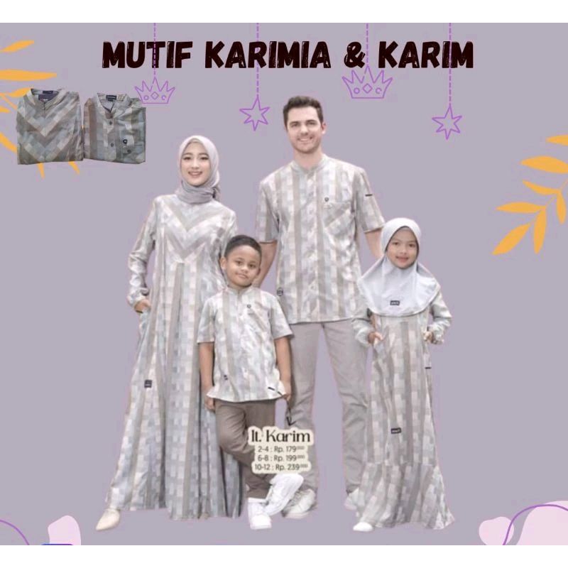 Jual Sarimbit mutif 2023 / sarimbit keluarga / mutif karimia / gamis katun / Koko mutif Karim ...