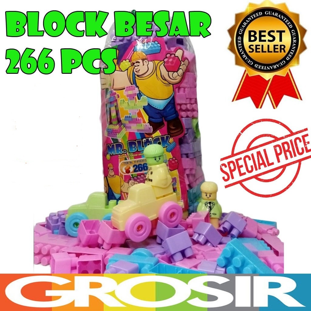 Jual MAINAN BRICK PUZZLE BLOCKS SUSUN EDUKASI ANAK UKURAN JUMBO BESAR ...