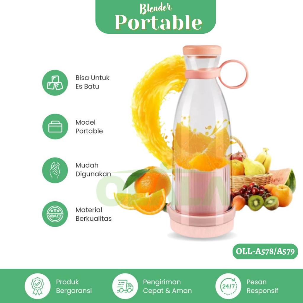 Jual BLENDER PORTABLE JUICER BOTOL TRAVEL MULTIFUNGSI OLL-A578 420ML ...