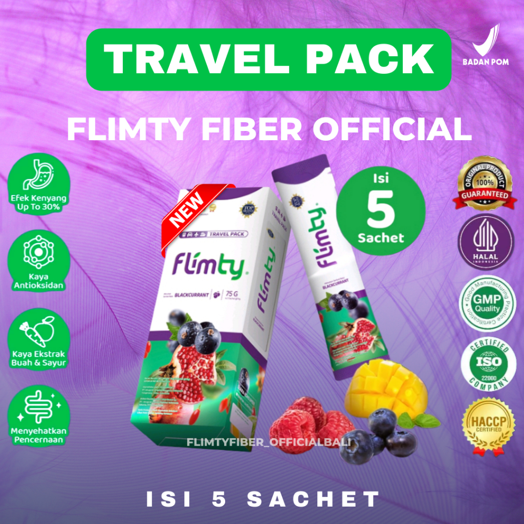 Jual Flimty Fiber Travel Pack (5 sachet) Cobain Dulu! | Shopee Indonesia