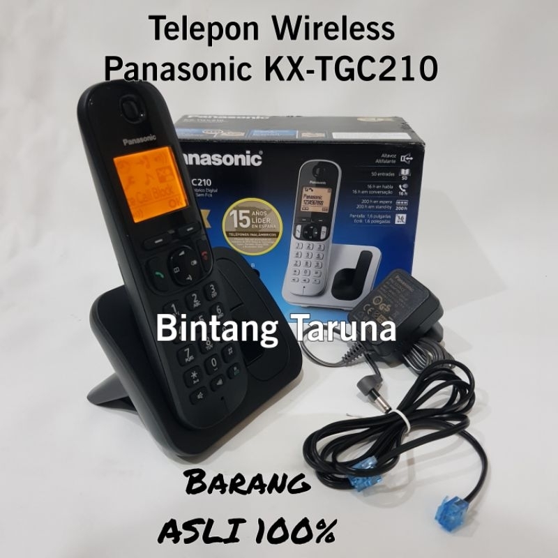 Jual Wireless Phone Panasonic KX-TGC210 Telepon Panasonic KX-TGC210 Telpon Wireless Panasonic KX ...