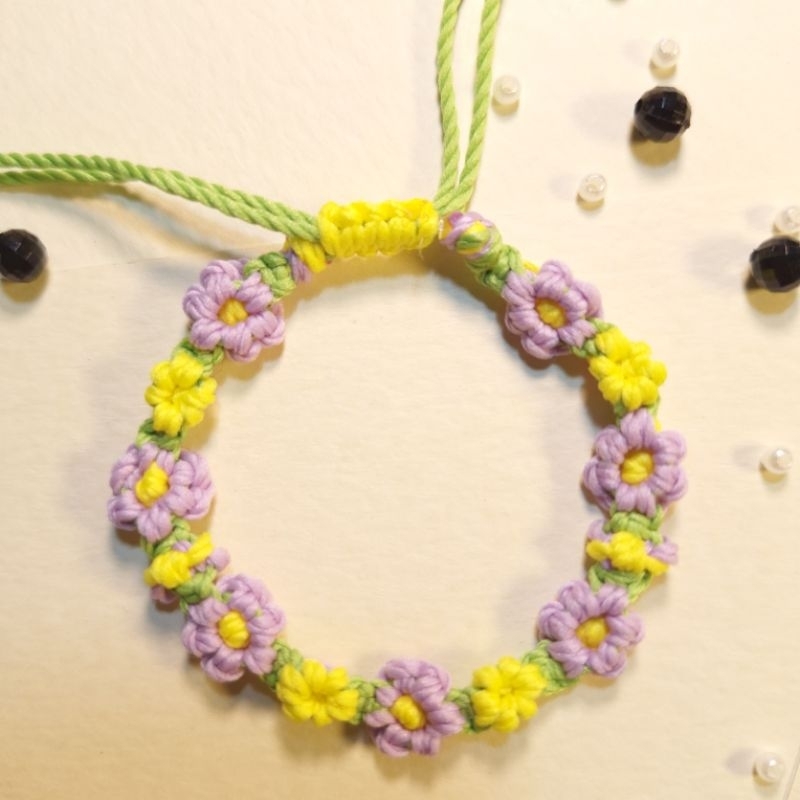 Jual PUNARA - Flower Birth Month Ver. - Gelang Bunga Tali Serut ...