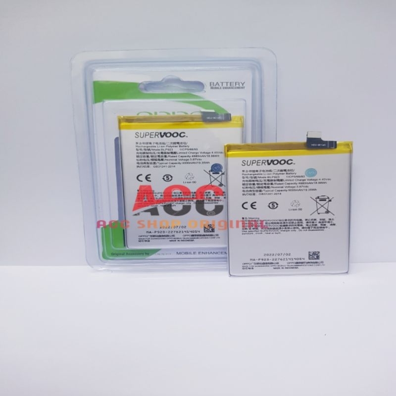 Jual Baterai Batre Hp Oppo A57 4G 2022 Original Battery Kode BLP923 BLP ...