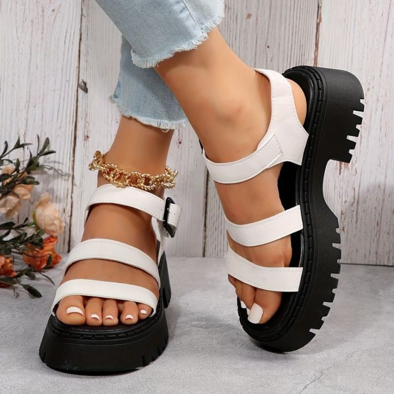 Jual Sandal flat wanita kekinian calista korean style terbaru 2025 type ...