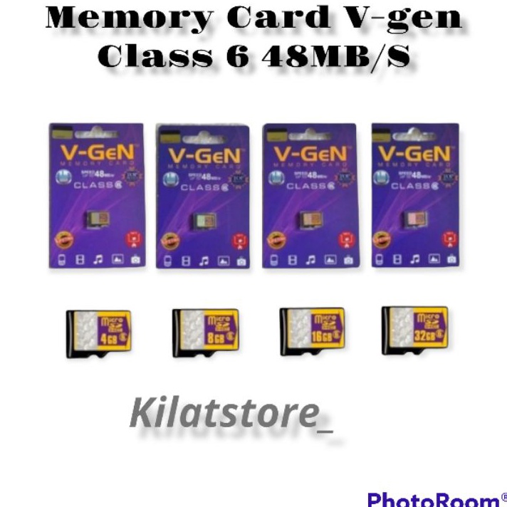 Jual Stok terbaru MMC VGen Class 6 Memory VGen Kelas 6 Kartu Memori ...