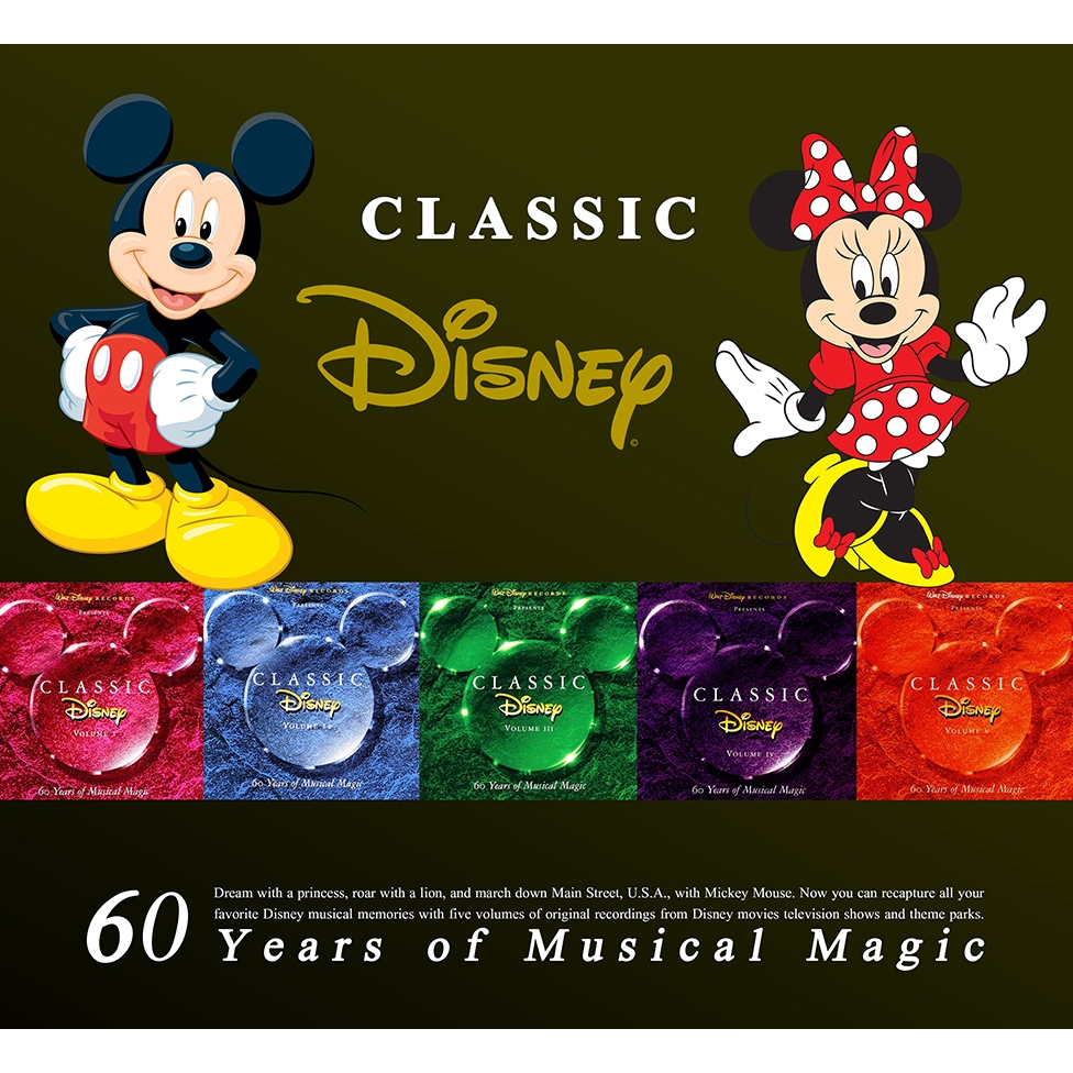 Jual cd audio CLASSIC DISNEY, 60 Years of Musical Magic ( 5 disc ...