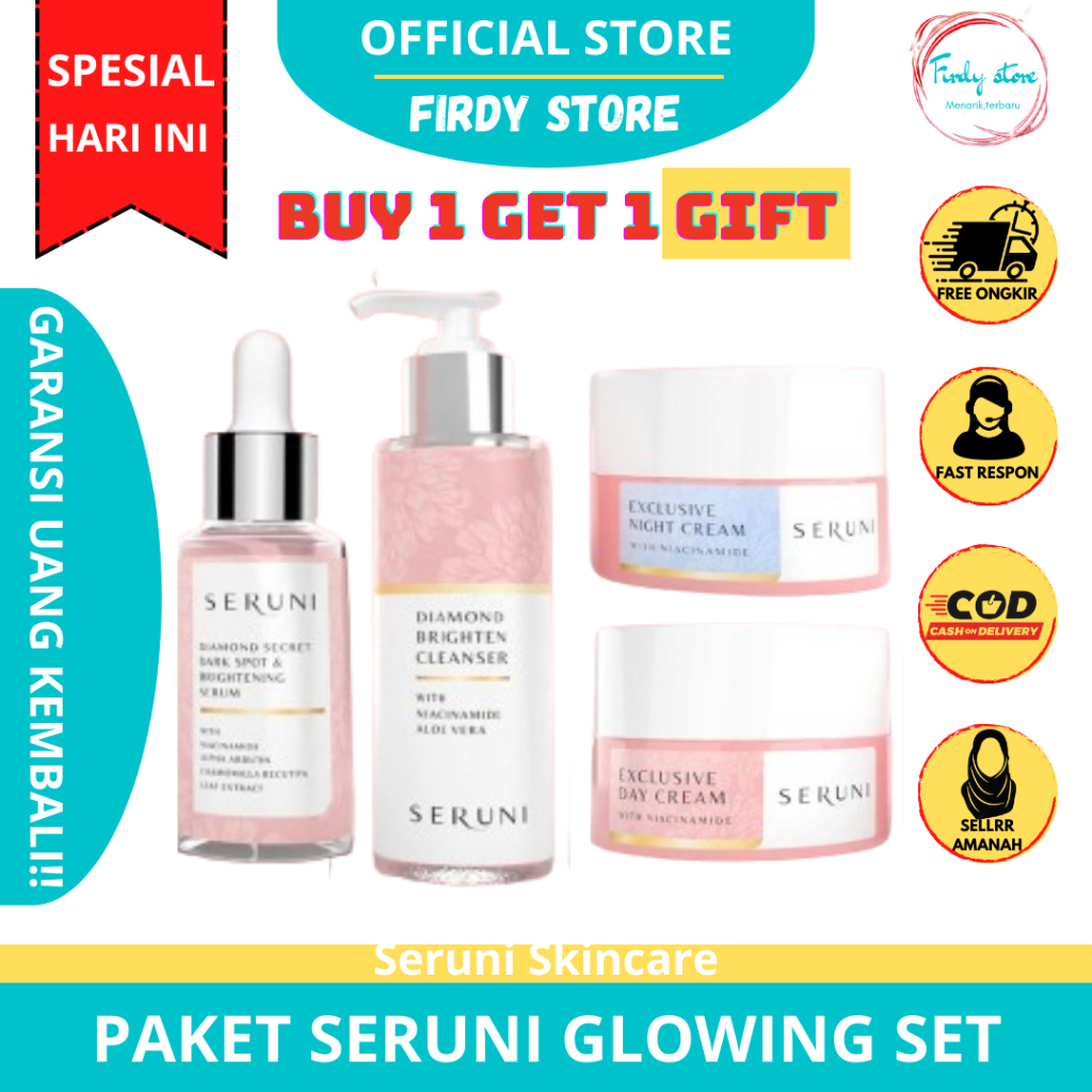 Jual Seruni Skincare paket Perfect Glowing Set Perawatan Mencerahkan ...