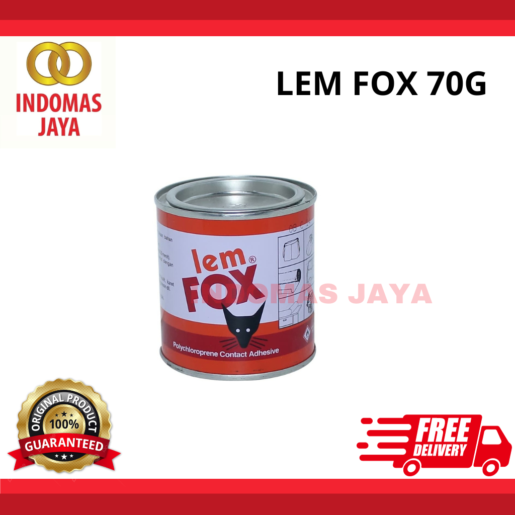 Jual Lem Fox Kuning Kaleng Merah 70 gr | Shopee Indonesia