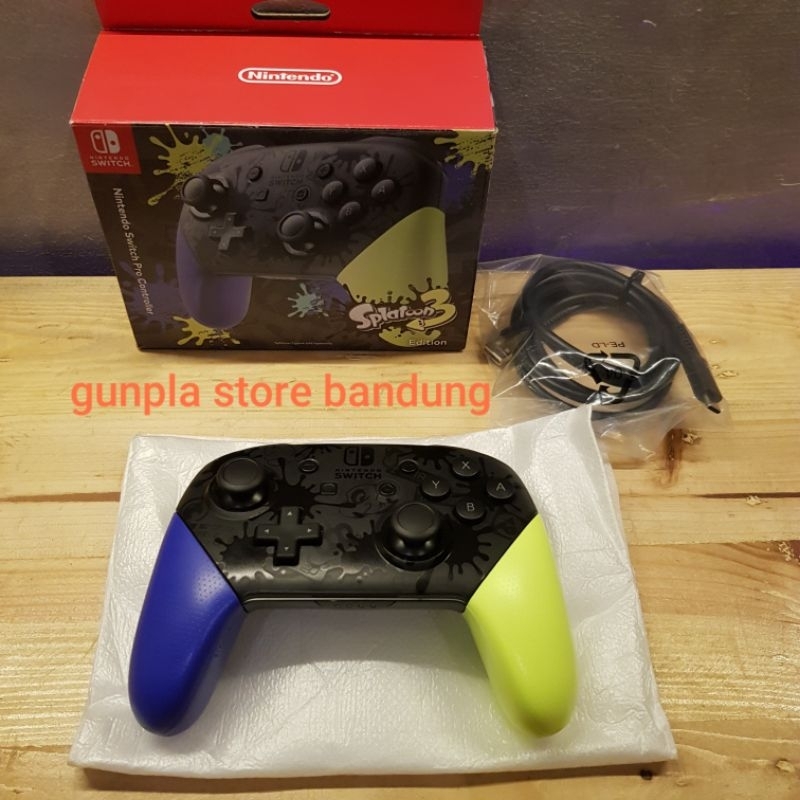 Jual Nintendo Switch Pro Controller Splatoon 3 Edition Original splaton ...