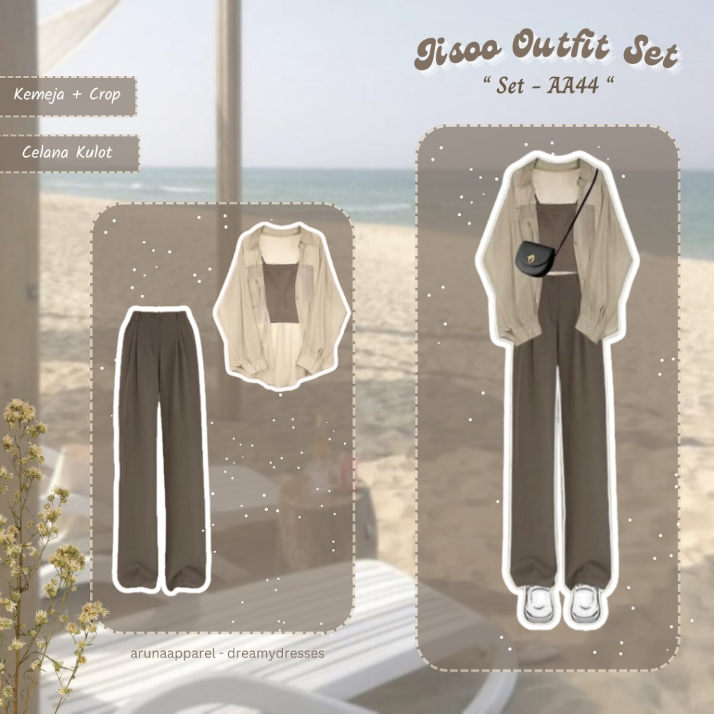 Jual Setelan 3in1One Set Wanita Korean Style Korean Style OOTD Cewe ...