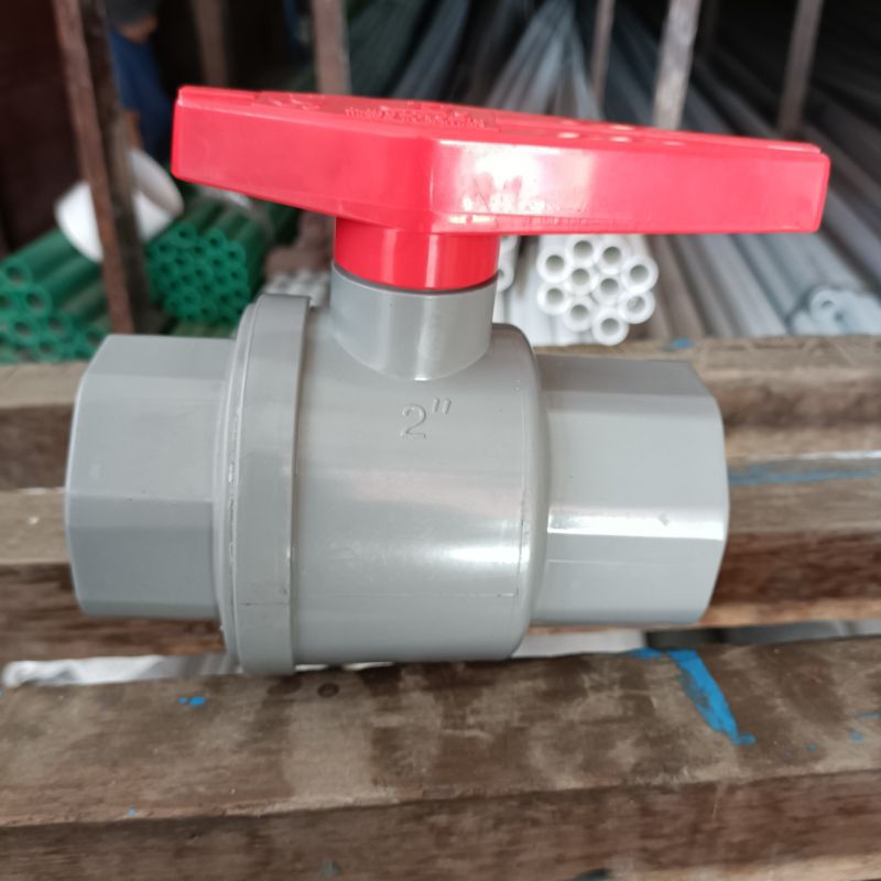 Jual Ball Valve KDJ 2" inch dim PVC / Stop Kran / Ballvalve | Shopee Indonesia