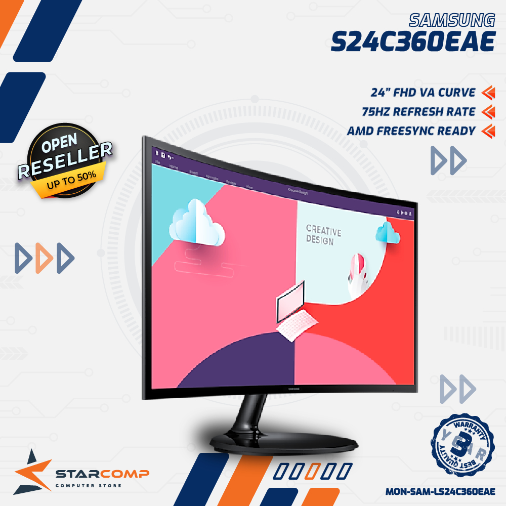 Jual Samsung S24C360 Curved Monitor LED 24 inch 24" LS24C360EAE ...