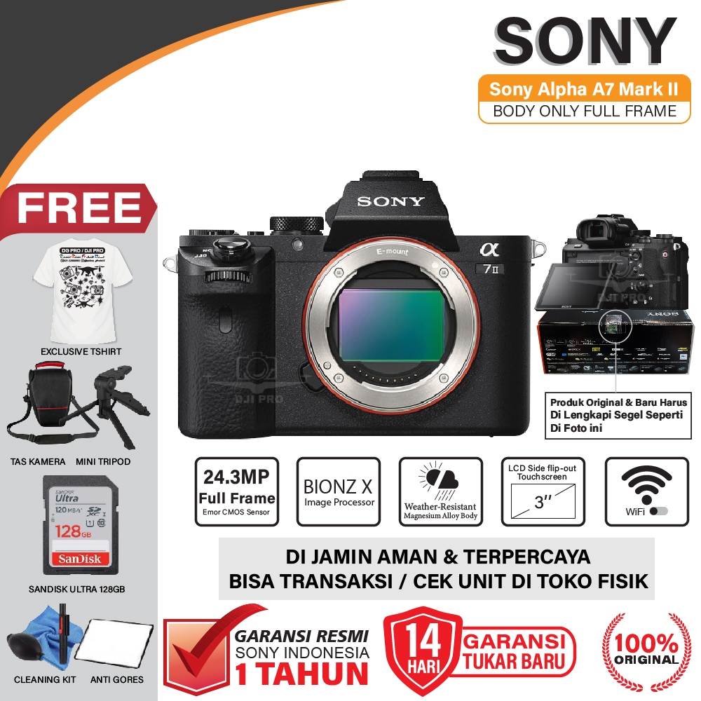 Jual Sony Alpha A7II Kit FE 28-70mm OSS - Kamera A7 Mark II A7 Mark 2 | Shopee Indonesia