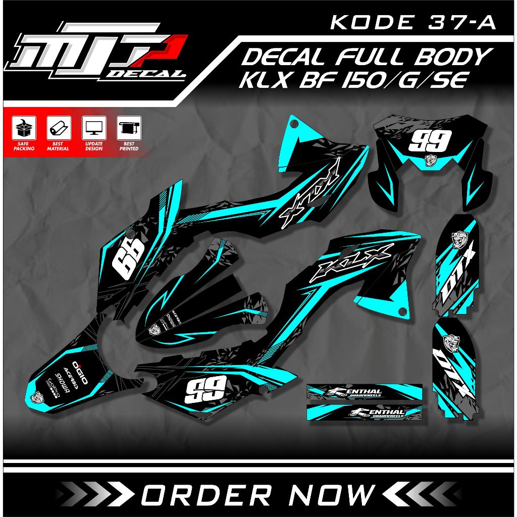 Jual (COD) Decal Sticker Trail KLX 150 BF Fullbody - Dekal Stiker KLX ...
