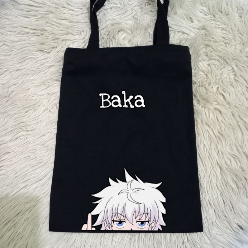 Jual Totebag Hitam Anime Hunter X Hunter Killua Zoldyk 100% Kanvas ...