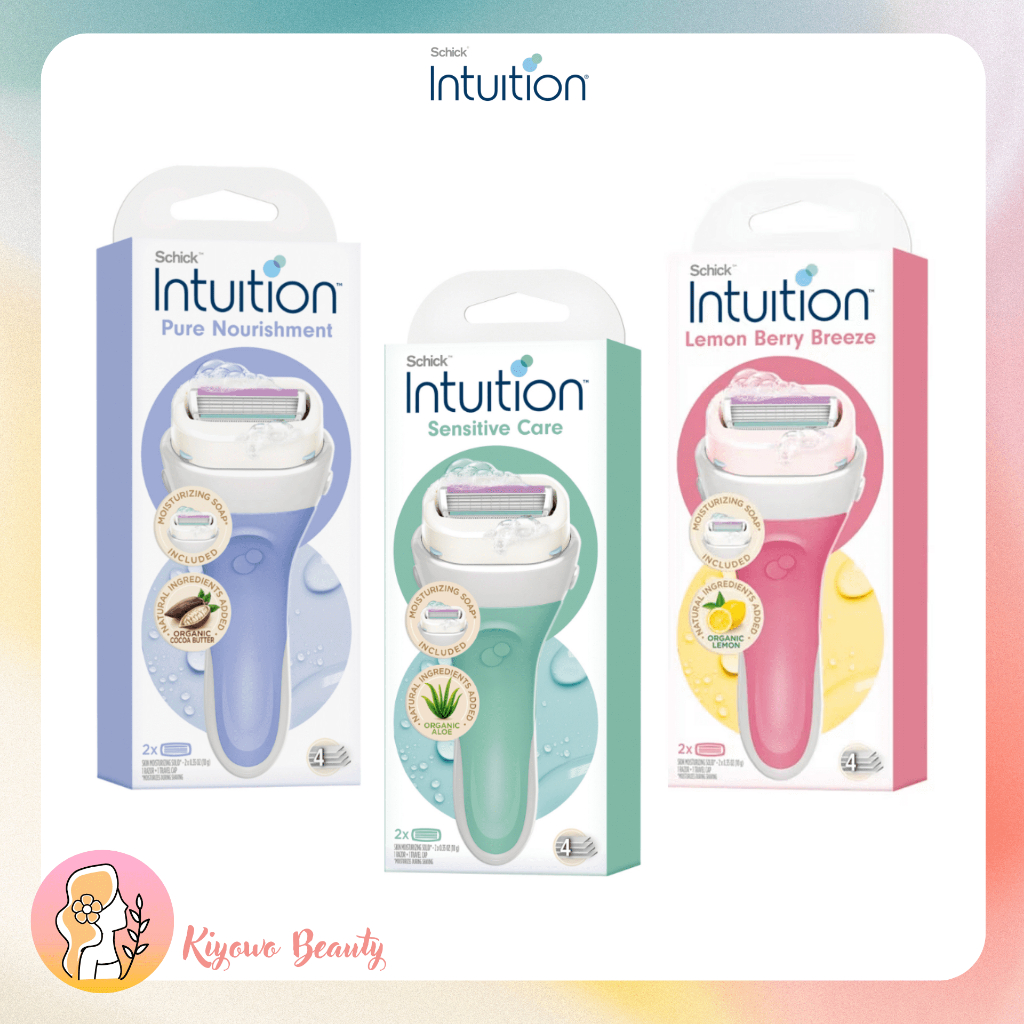 Jual SCHICK Intuition Kit Sensitive Care Women Shaving Set Lemon Berry ...