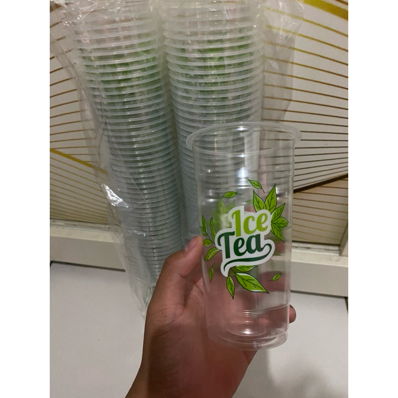 Jual gelas cup 22oz jumbo sablon ice tea STARINDO (8gram) | Shopee ...