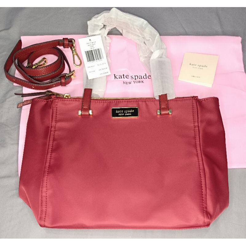 Jual Tas Kate spade maroon | Shopee Indonesia