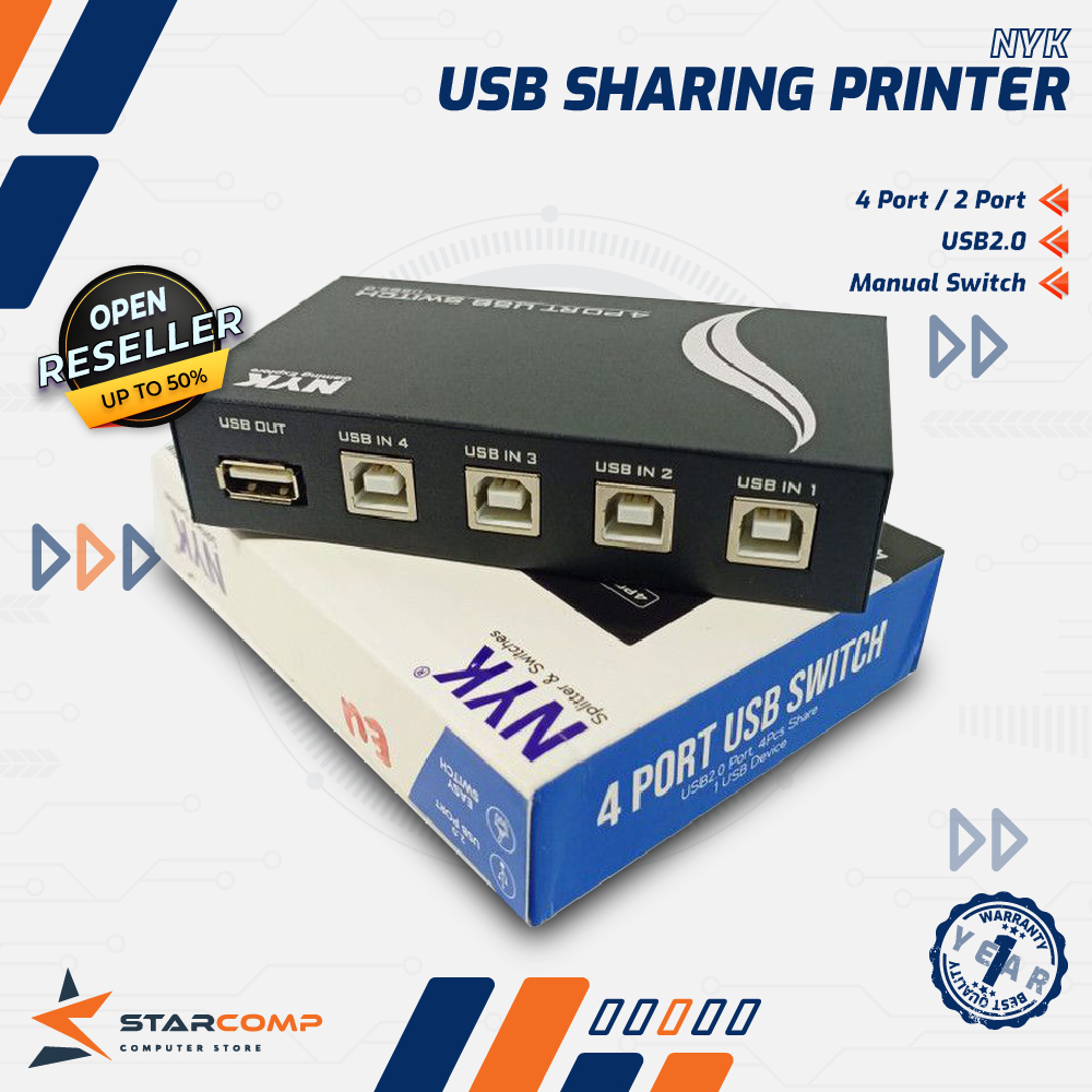 Jual USB Data Switcher NYK Usb Printer Sharing | Shopee Indonesia