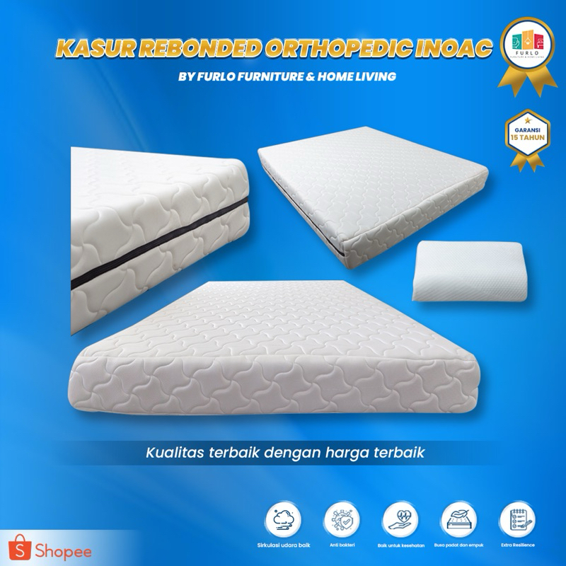 Jual KASUR BUSA INOAC REBONDED ORTHOPEDIC DENSITY 50 GARANSI 15 TAHUN ...