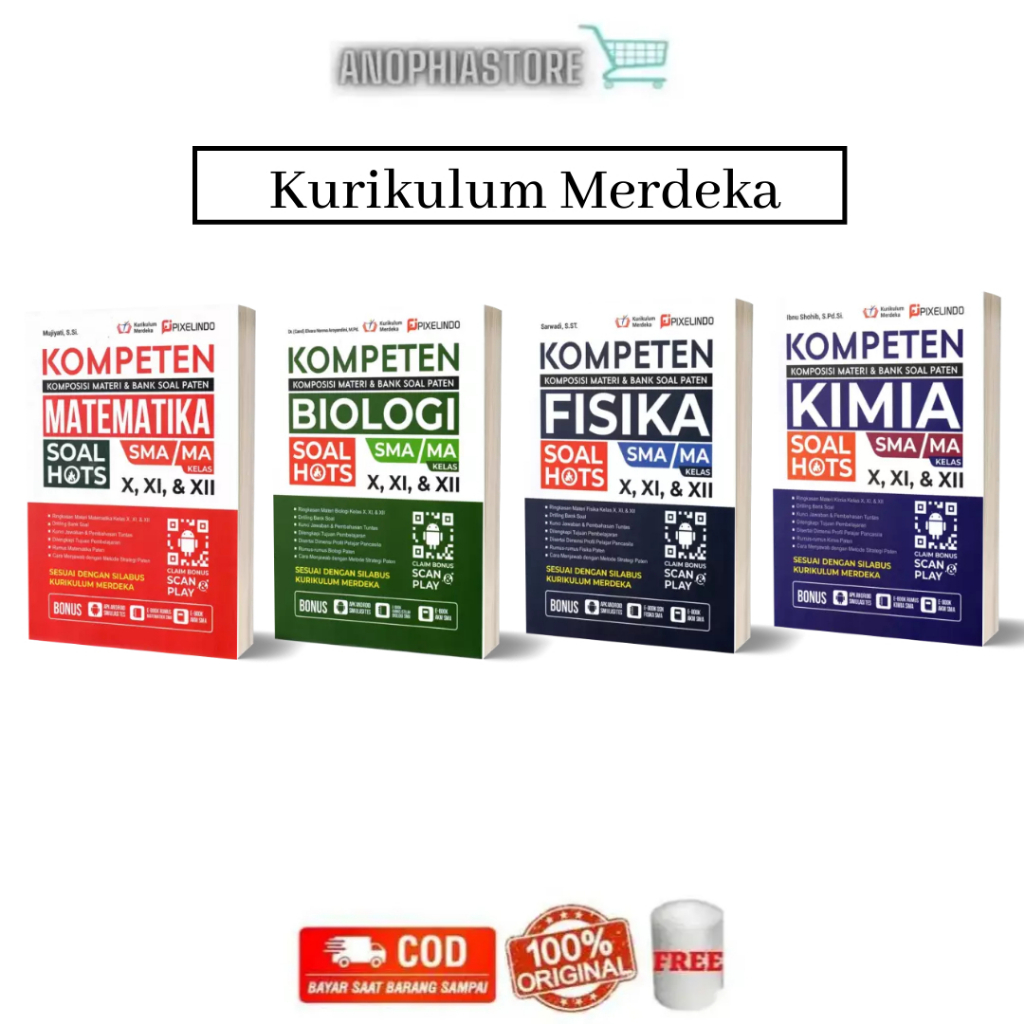 Jual Buku Soal SMA Kurikulum Merdeka Kompeten Matematika Biologi Kimia Fisika SMA / MA Kelas 10 ...