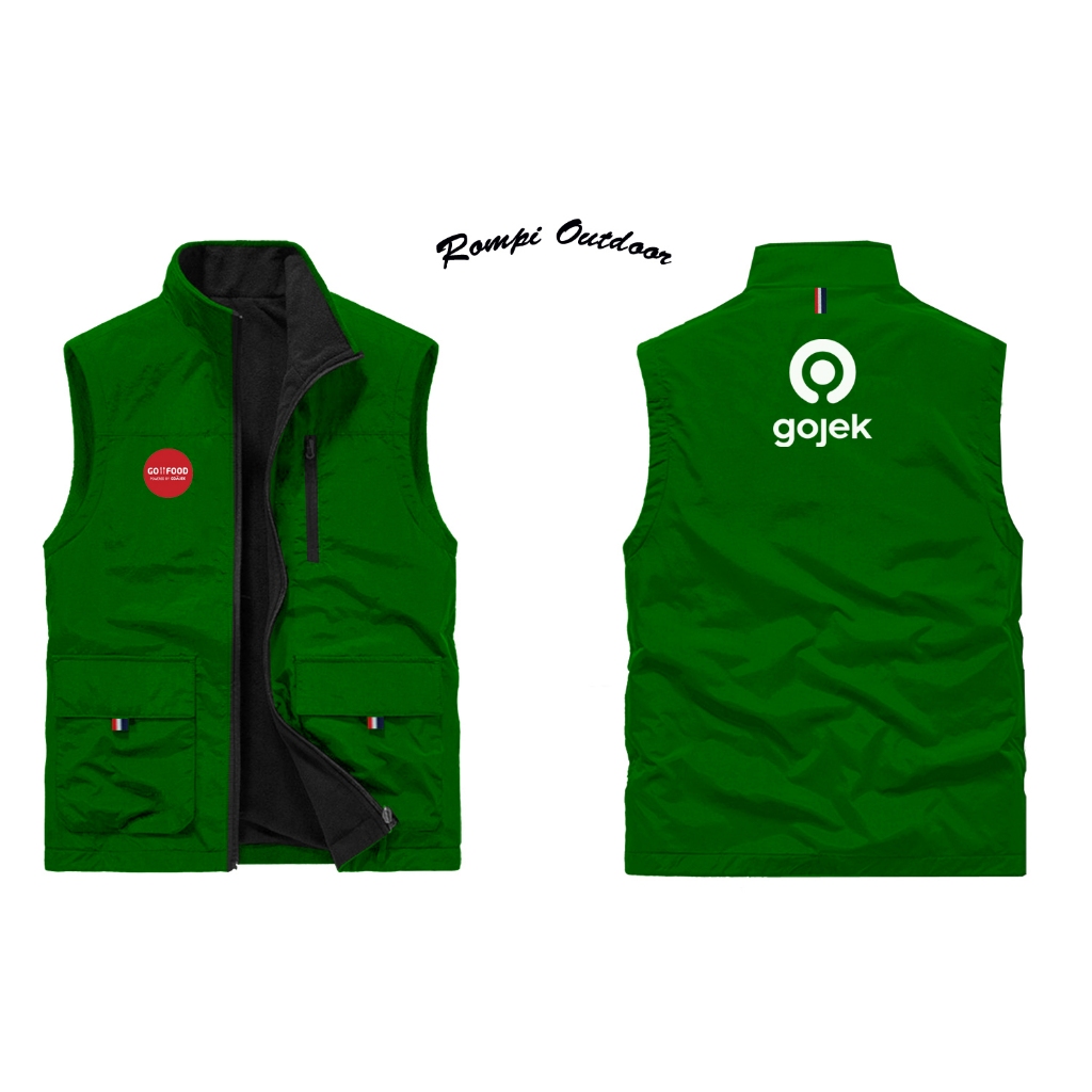 Jual Rompi Outdoor Gojek/Jakey Gojek Rompi Vest Motor Anti Angin/Rompi ...