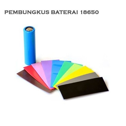 Jual Battery Wrap 18650 Sleeve PVC Jaket Plastik Cover Batre Batere ...
