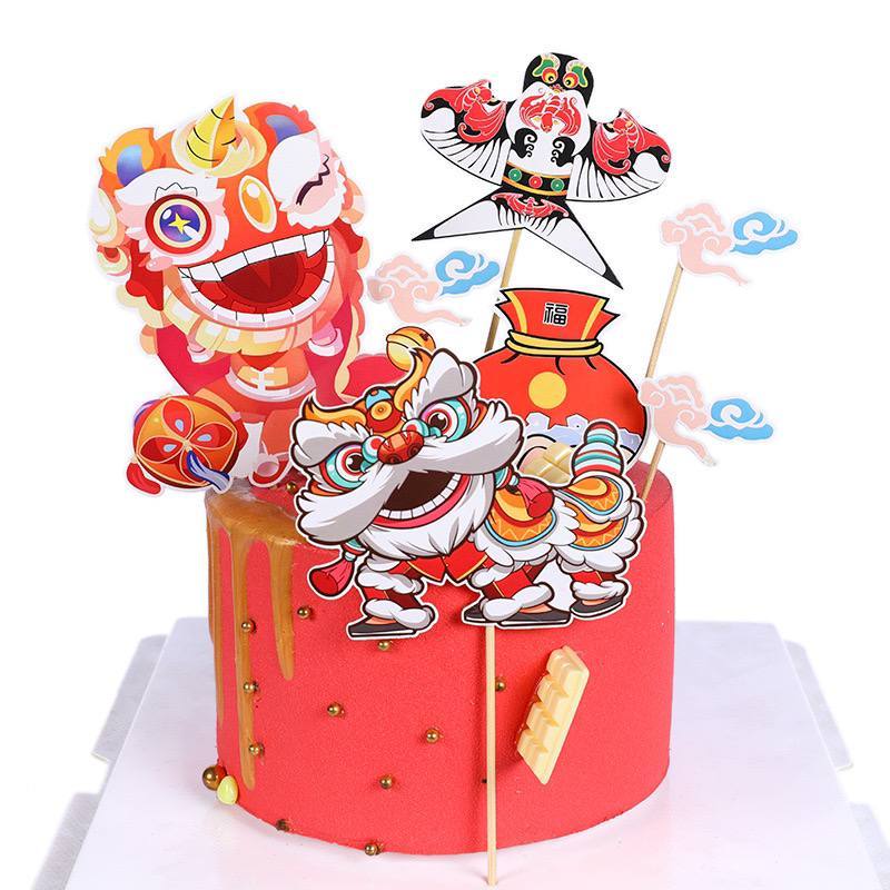 Jual CAKE TOPPER SET BARONGSAI EDISI IMLEK/TOPPER SET CUPCAKE TEMA ...