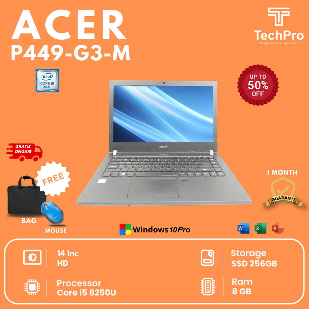 Jual LAPTOP ACER TravelMate P449-G3-M i5 Gen 6 | Shopee Indonesia