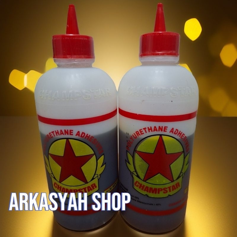 Jual LEM BINTANG PU MERAH 1/2KG 2 BOTOL (LEM CROT LEM MADU LEM BUSA LEM ...